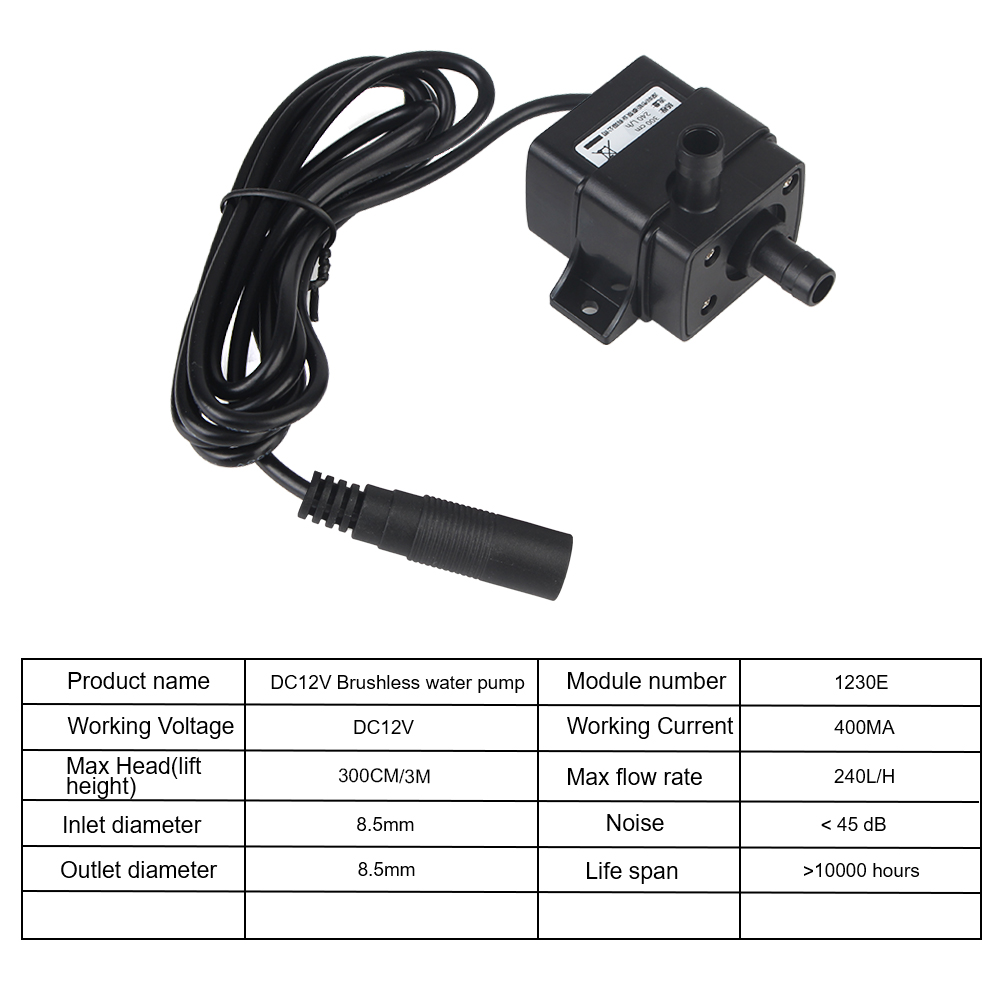 Micro 5V DC12V Brushless Piccola Pompa Acqua per S... – Vicedeal