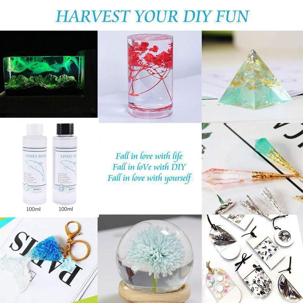 Epoxy Resin Kit Crystal Clear Hardener Kit Easy Mi... – Grandado