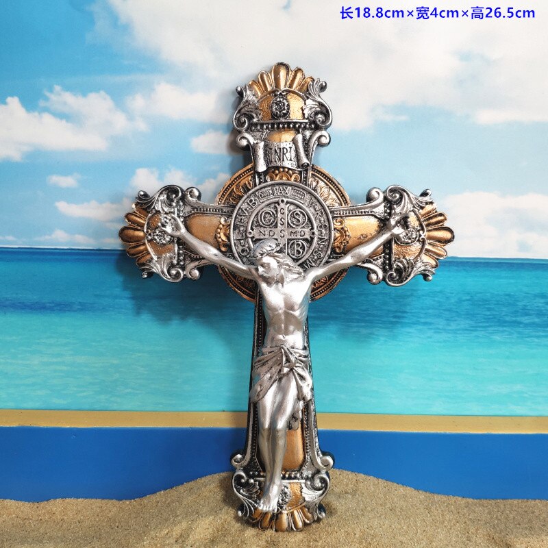 Nordic Style Jesus Cross Handicrafts Making Wall D... – Grandado