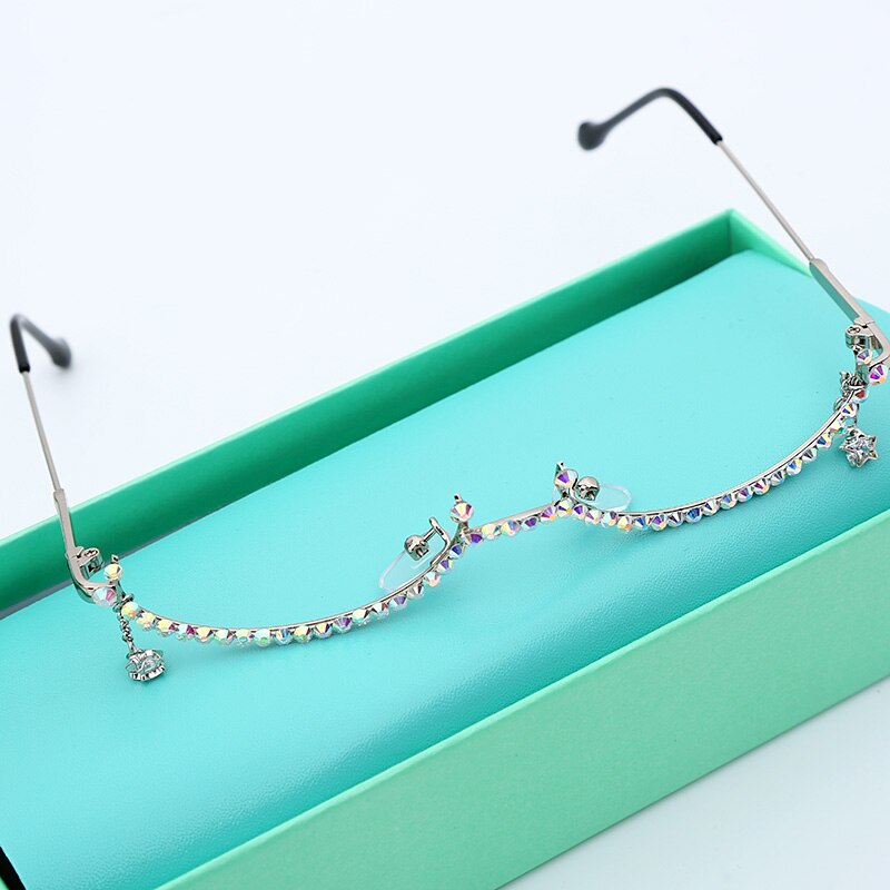 eyeglasses Alloy Frame for Women Star Lensless Cha... – Grandado