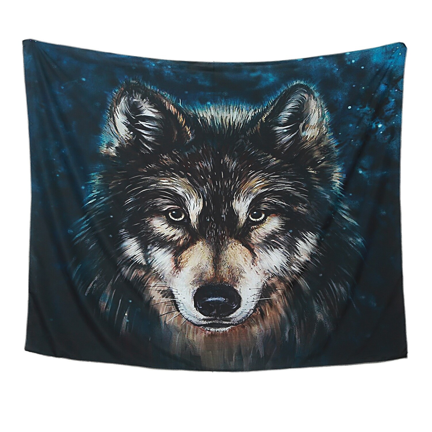 Realistic Wolf Printed Wall Hanging Tapestry with ... – Vicedeal