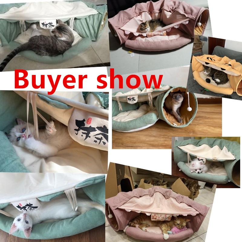 Husdjur katter tunnel interaktiv lek leksak hopfäl... – Grandado