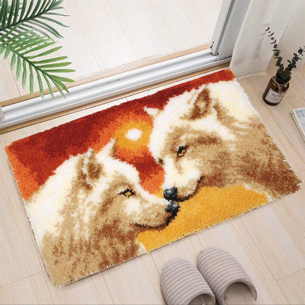 DIY Latch Hook Rug Kit DIY Needlework Sets Crochet... – Vicedeal