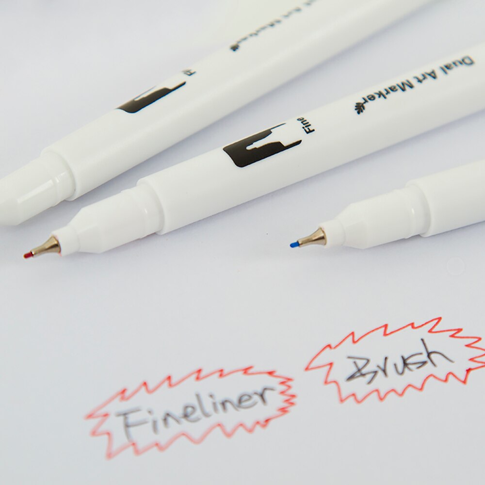 Dual Tip Pinsel Stift Art Marker mit 0,4 m Feine S... – Vicedeal