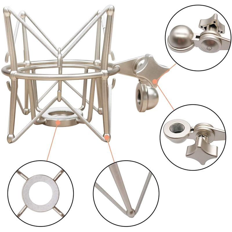 Metal Shock Mount Stand Microphone Spider Suspensi... – Grandado