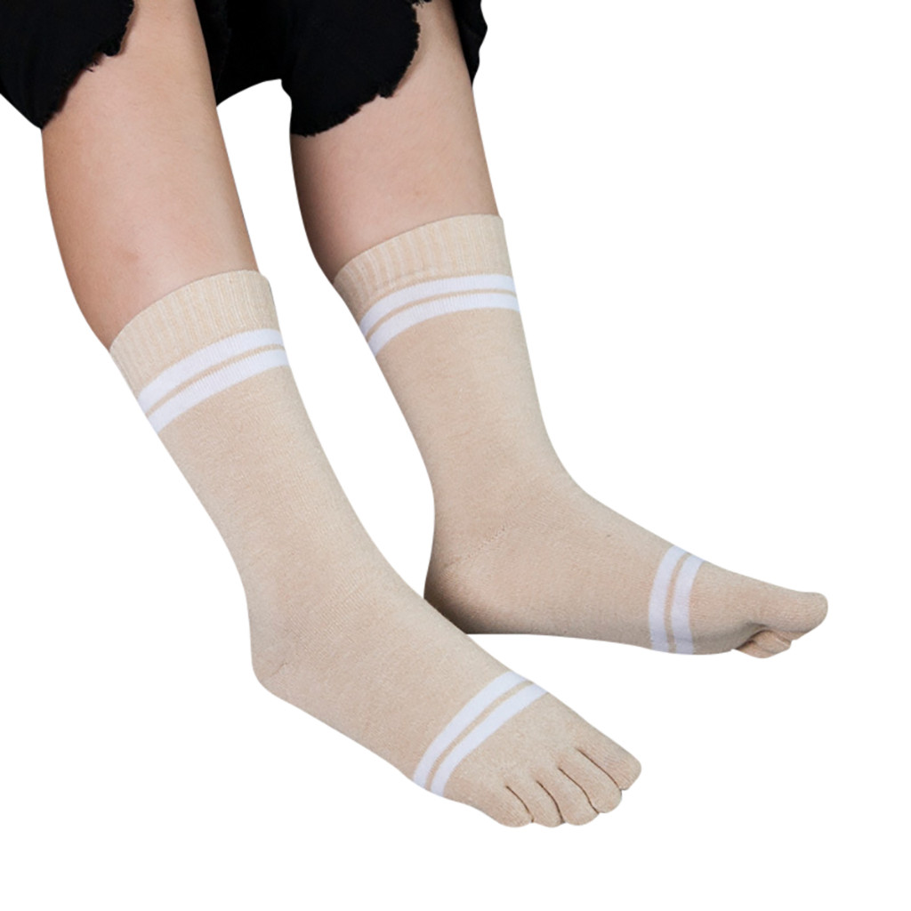 CHAMSGEND Toe socks sports warm casual striped soc... – Grandado