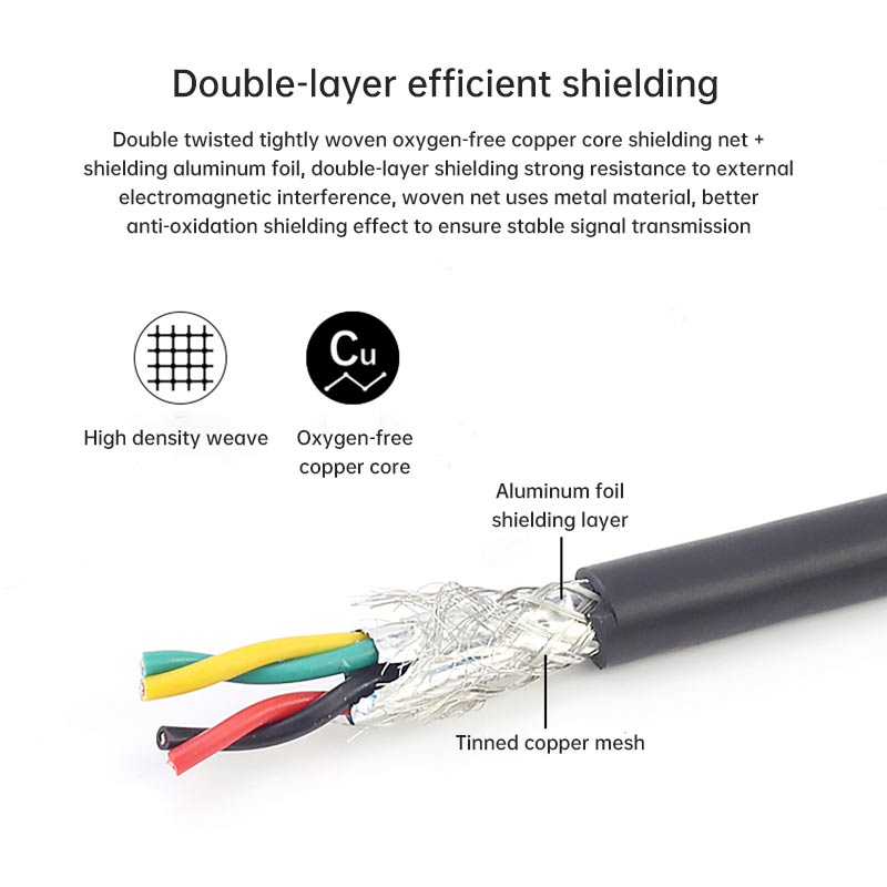 1 Meter Soft Pure Copper 4 Pin Twisted Pair Shield... – Grandado