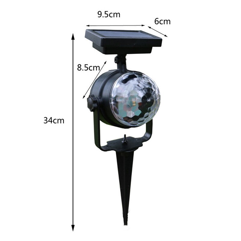 Outdoor solar garden Light LED Projector Lamp Colo... – Grandado