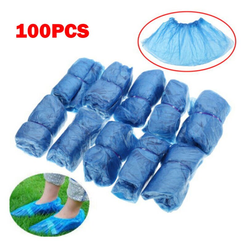 100Pcs/set Plastic Waterproof Disposable Shoe Cove... – Grandado