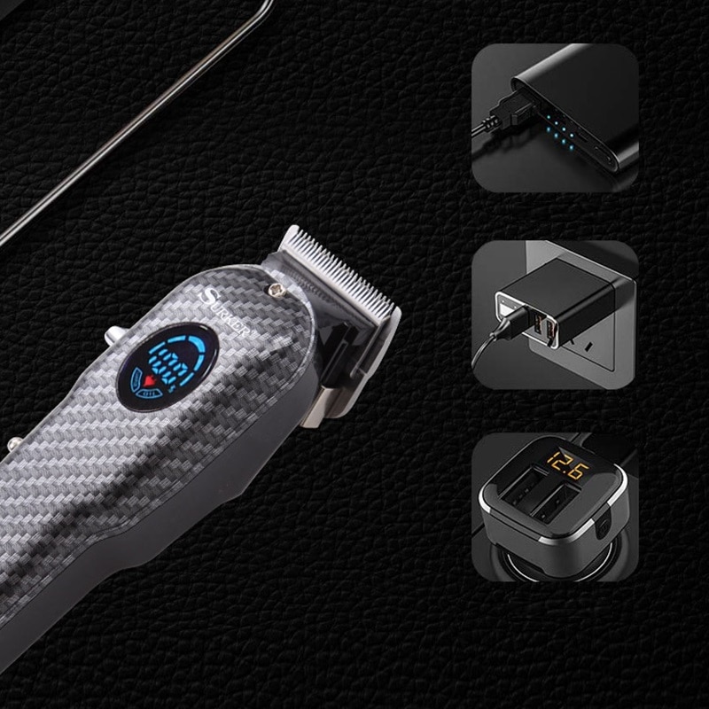 powerful hair trimmer cordless hair clipper LCD el... – Vicedeal