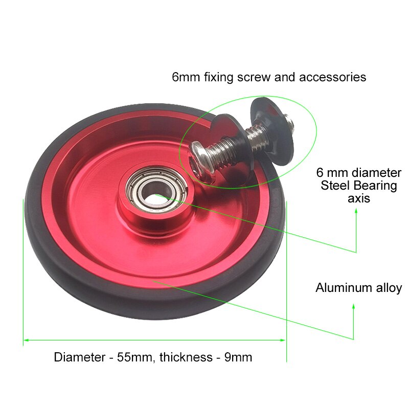 2pcs/lot Lightweight Bike Easy Wheel Solid Alumini... – Grandado