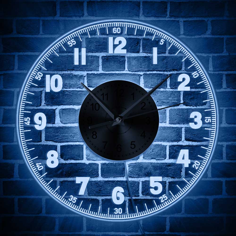 Arabic Numerals Modern Wall Clock With LED Backlig... – Vicedeal