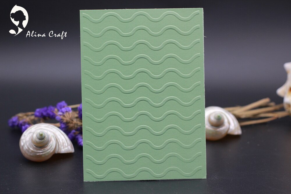 AlinaCraft PLASTIC EMBOSSING FOLDER wave scrapbook... – Vicedeal