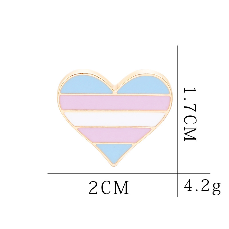 1PCs Rainbow Heart LGBT Pride Pinback Button Badge... – Grandado