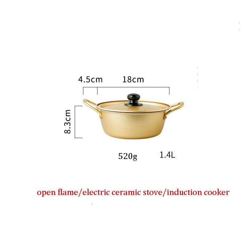 Korean Instant Ramen Soup Pot Cooking Induction Co... – Grandado