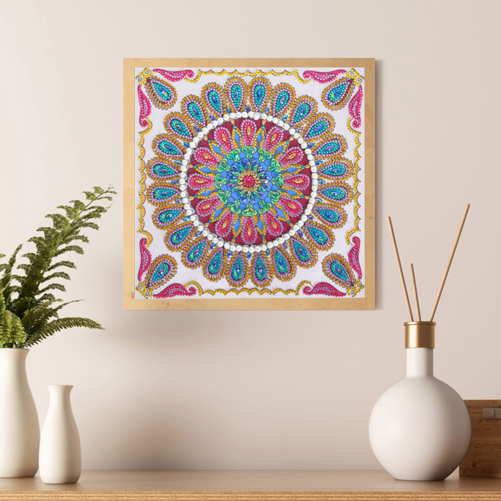 Speciale Vorm Diamant Schilderij Mandala Bloem Mod... – Grandado
