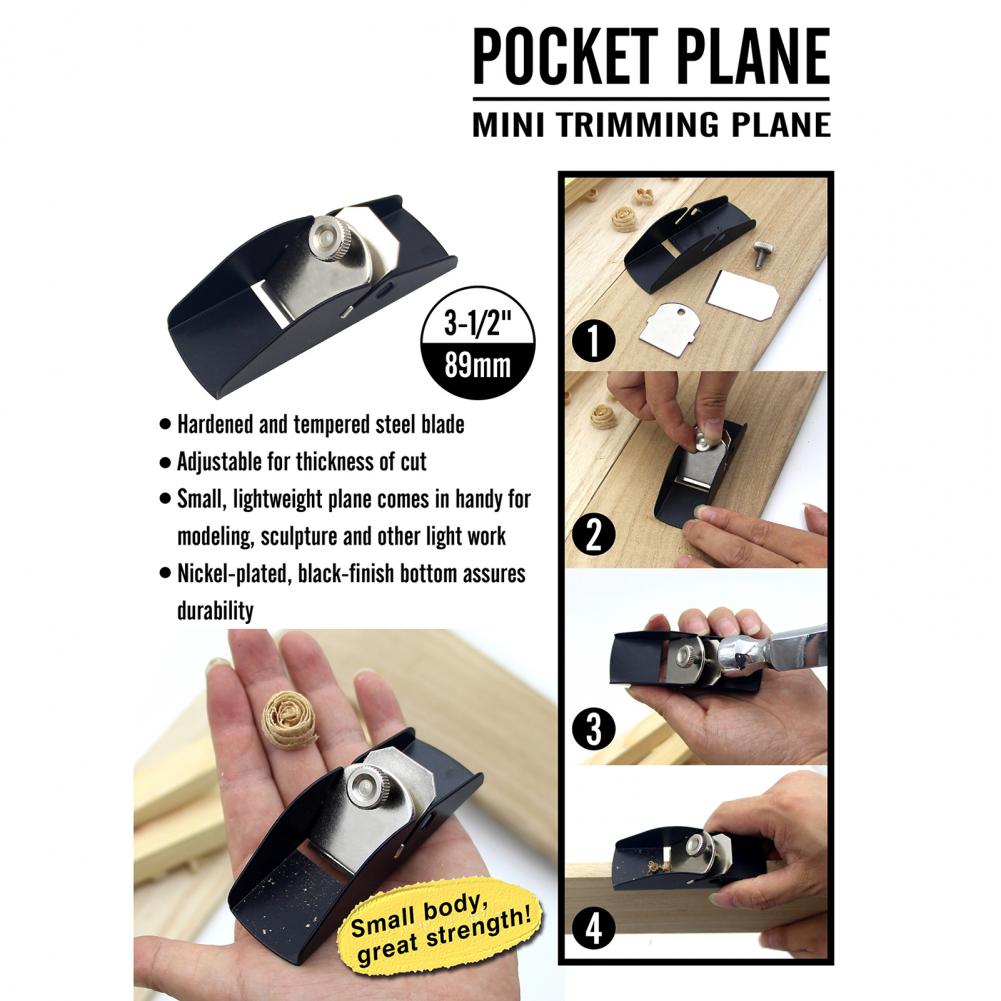 Mini Wood Trimming Plane Adjustable Hand Planer Ca... – Vicedeal
