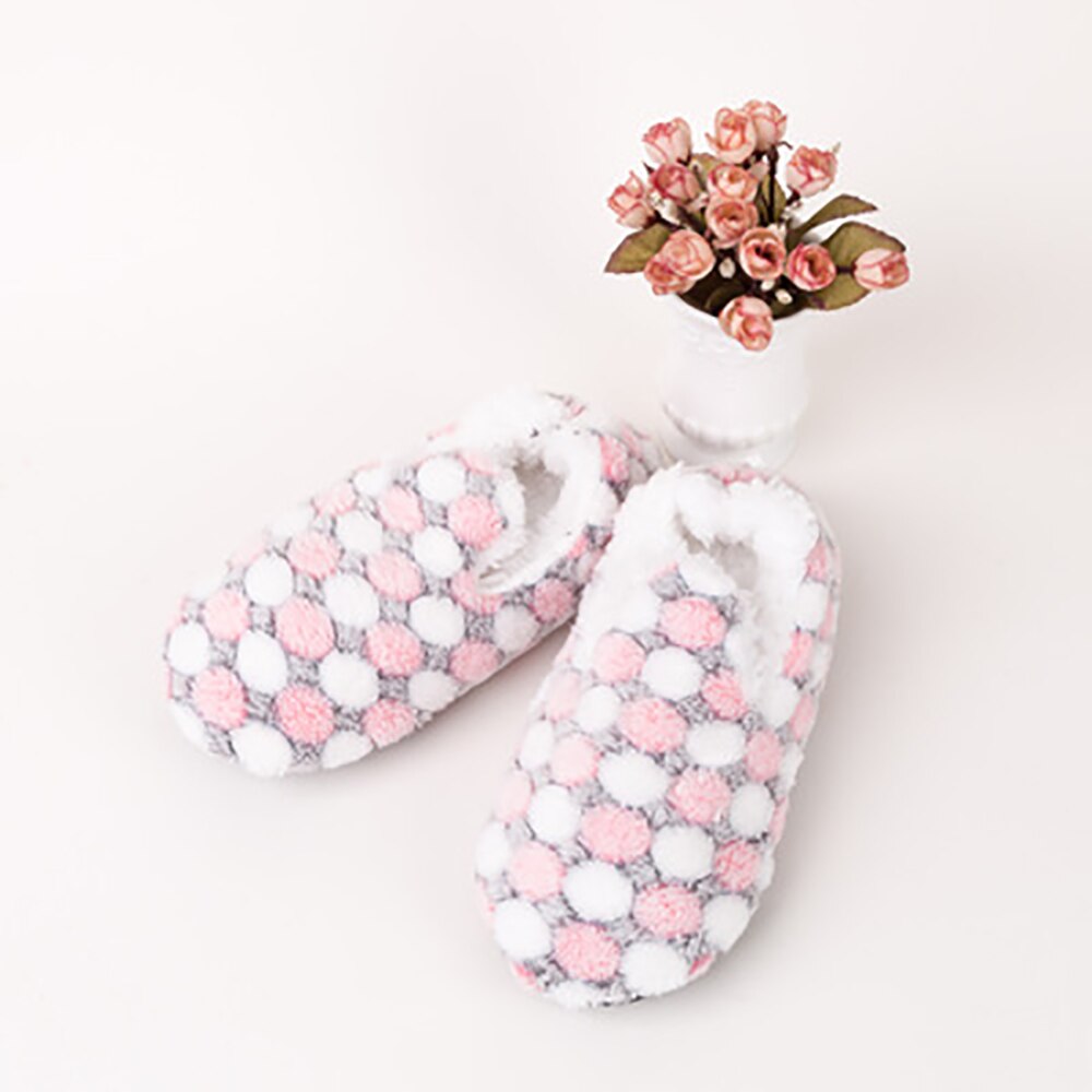 Dam söt prickig inomhus matta skor vinter mysig mj... – Vicedeal