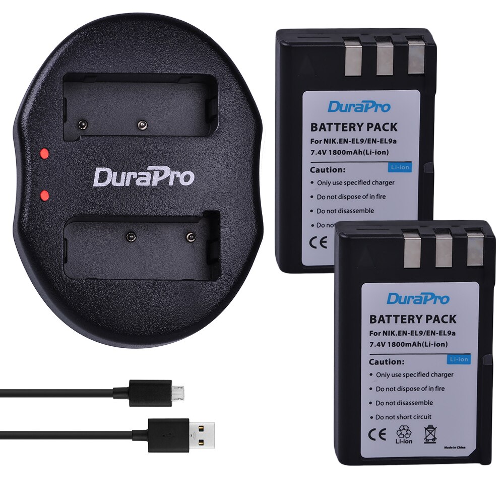 Durapro 4X1800Mah EN-EL9 En EL9 EN-EL9a Camera Li-... – Vicedeal