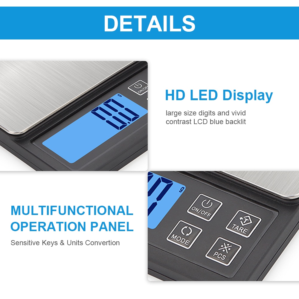 Digital Kitchen Scale Tare High Accuracy Scale for... – Vicedeal