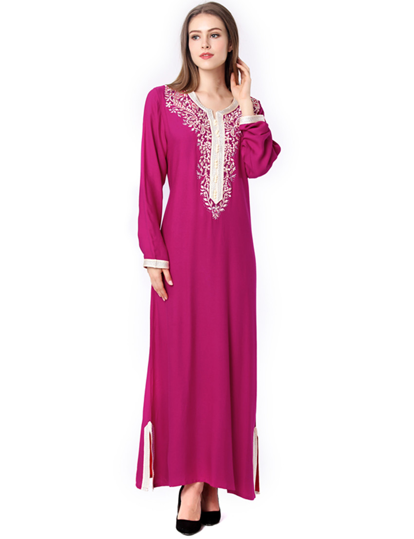Muslim women Long sleeve hijab Dress maxi abaya ja... – Vicedeal
