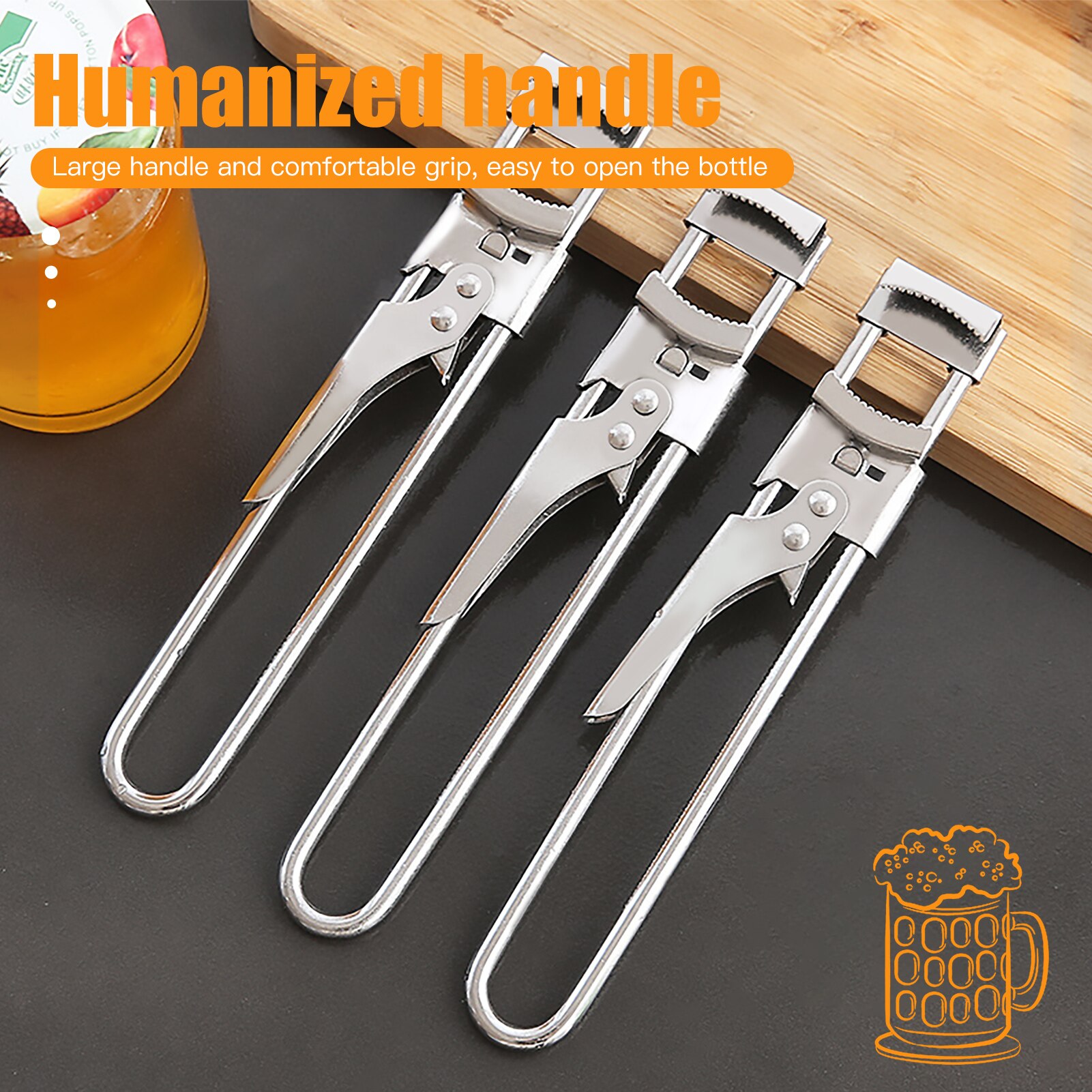 Multifunctionele Kan Bierfles Opener Verstelbare R... – Grandado