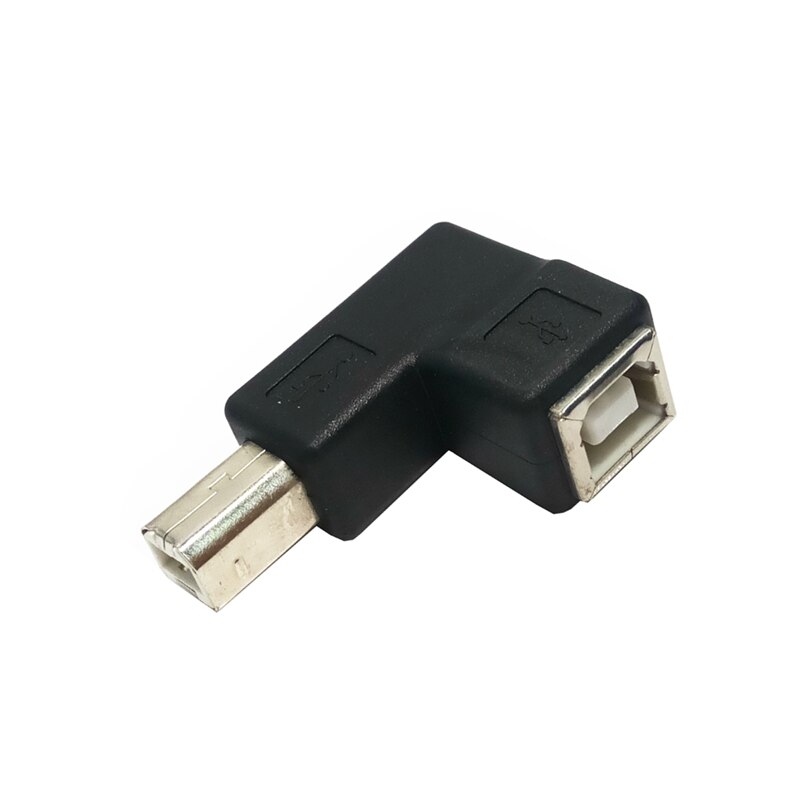 90 degree angle L type USB 2.0 B male to female ad... – Vicedeal