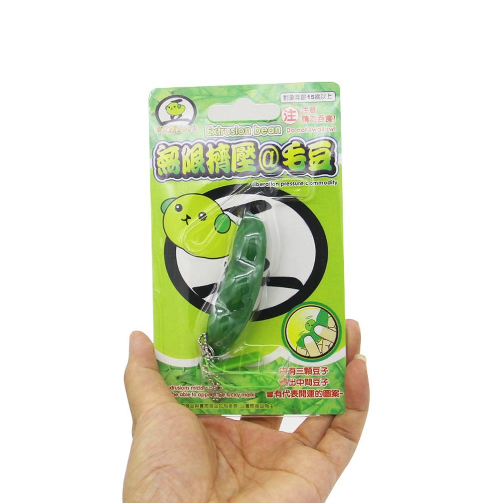 Squish Squeeze Toys Green Fun Beans Mini Pendants ... – Grandado