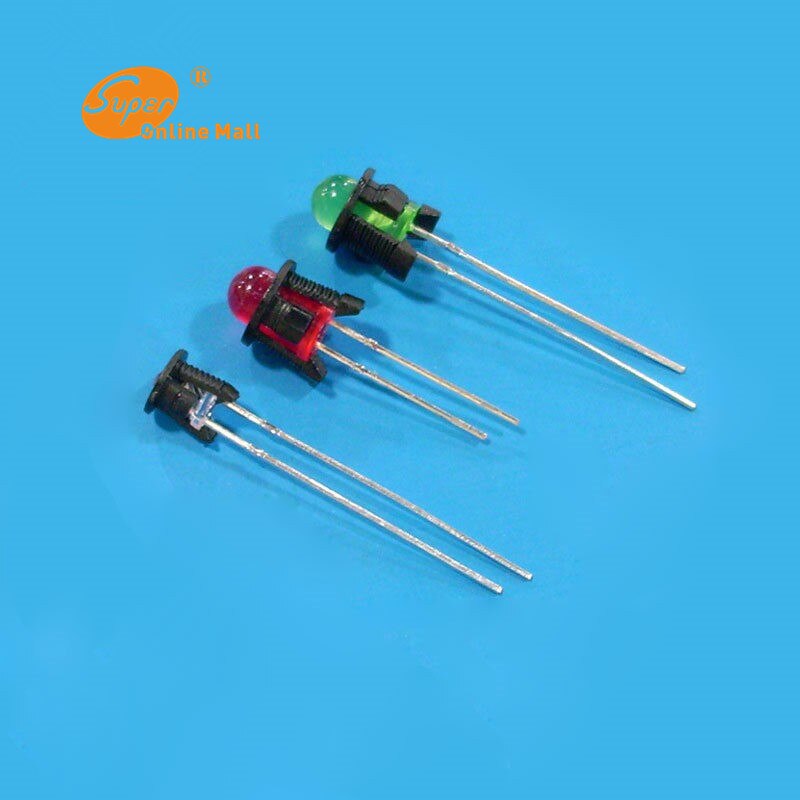 1000 stk 3mm led holder plast sort led stik langt ... – Grandado