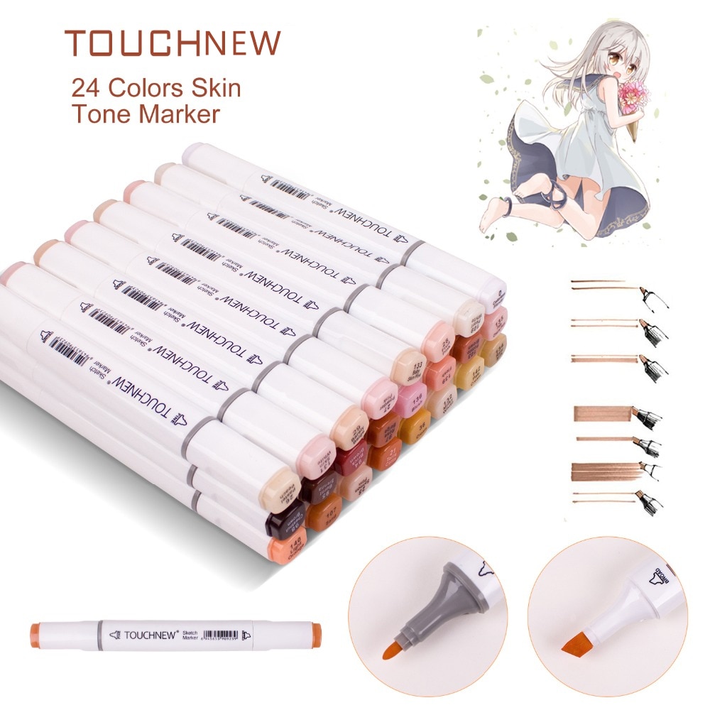 Touchnew Dual Marker Pen Alcohol In Art Marker, Sc... – Grandado