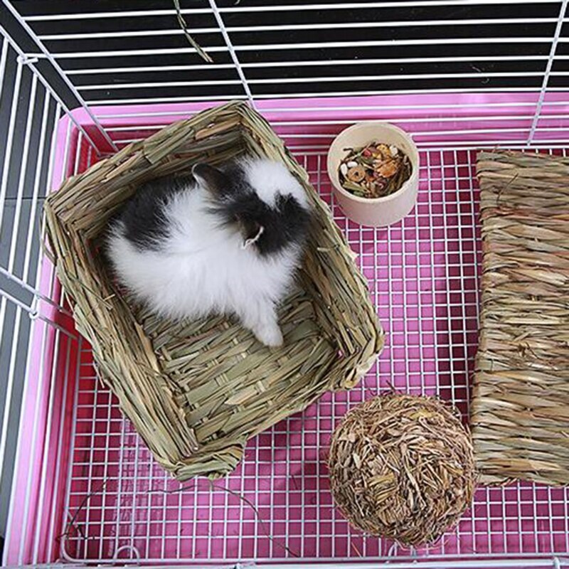 Handcraft Woven Grass Hamster Nest Rabbit House Ca... – Grandado