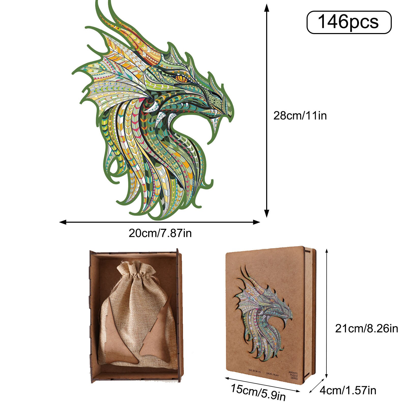 Houten Puzzels-Unieke Vlinder Vorm Puzzel Stuks Be... – Vicedeal