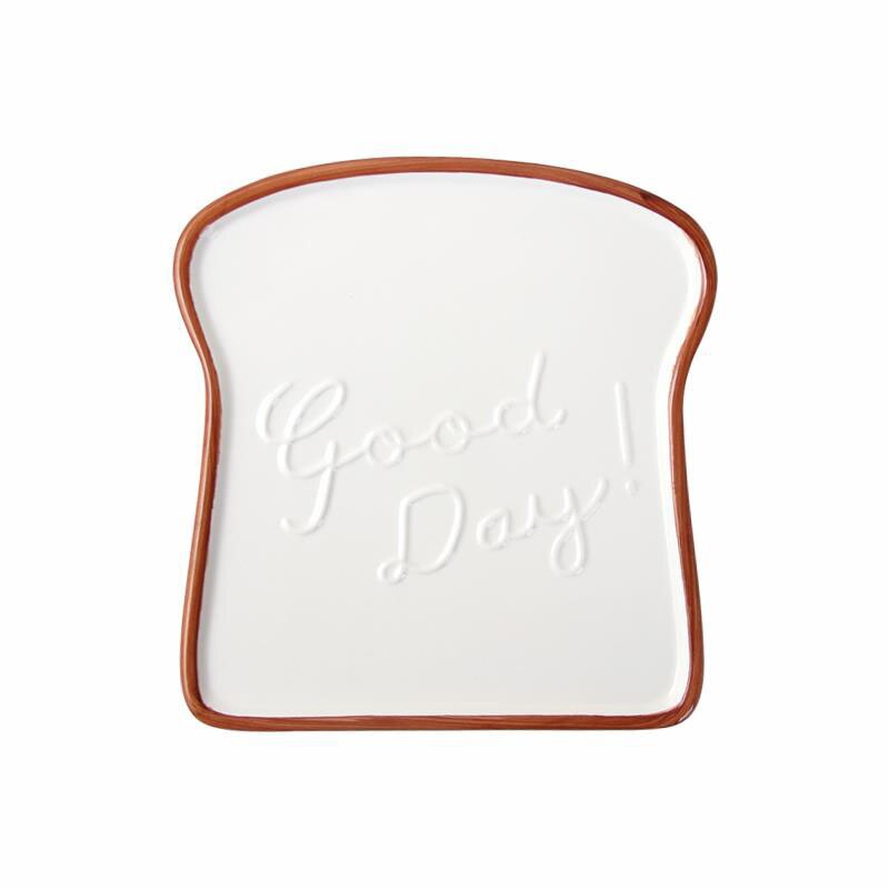 Ceramic Toast Plate Tray Breakfast Plates Assiette... – Vicedeal
