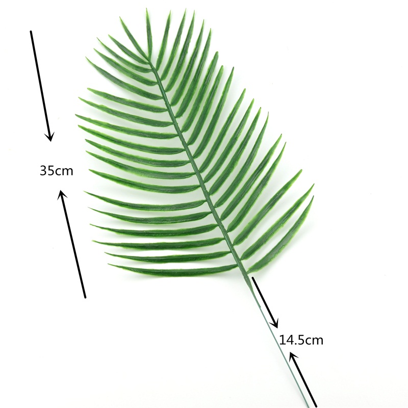 10pcs Large Plastic Artificial Green Leaf Tropical... – Grandado