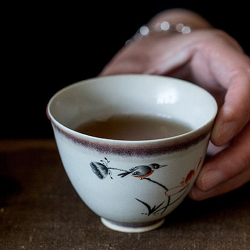 Vintage Tea Bowl 120ml Ceramic Tea Master Cup Hand... – Vicedeal