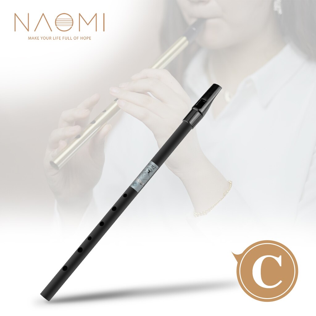 NAOMI Irish Whistle C Key Black Color Tin Whistle ... – Vicedeal