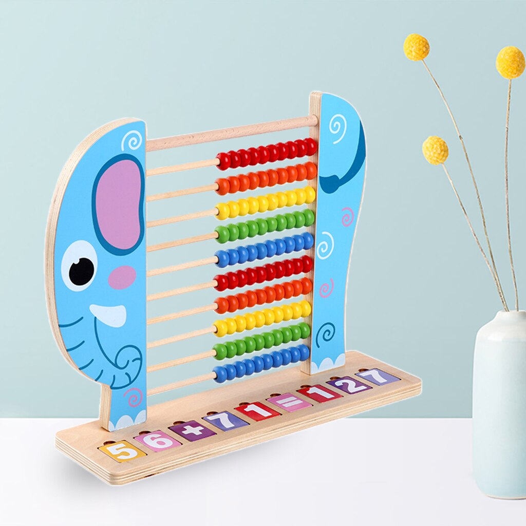 Houten Telraam Onderwijs Abacus Speelgoed Tellen S... – Vicedeal