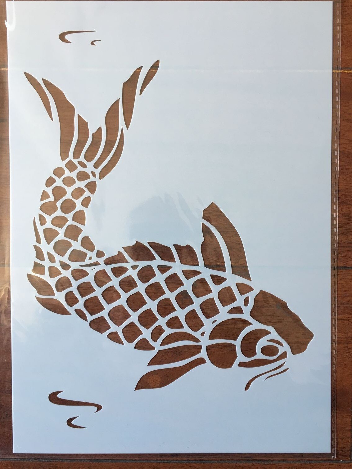 A4 29 * 21cm Animal carp fish DIY Stencils Wall Pa... – Vicedeal