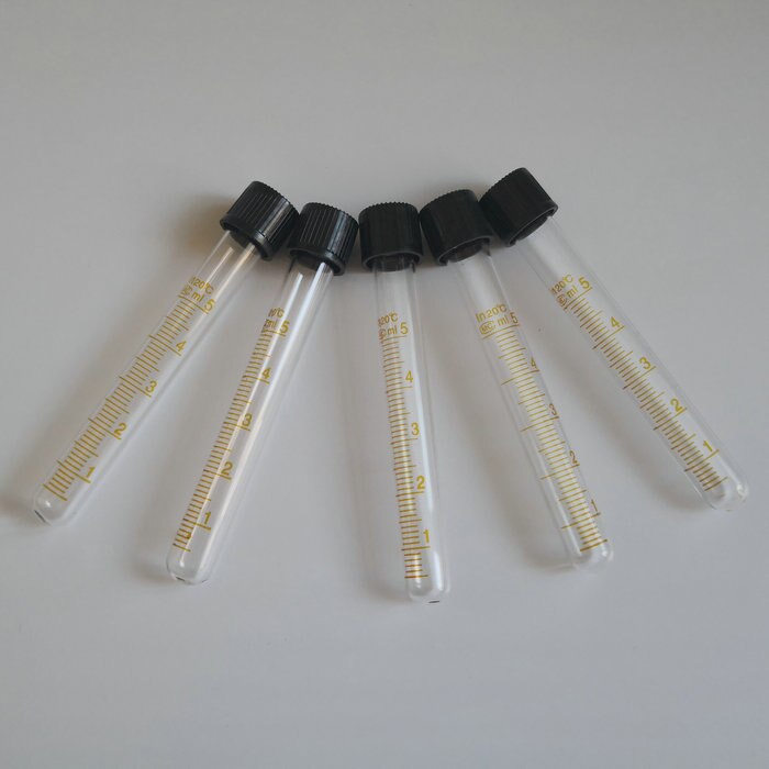 10pcs/lot 5ml Scale Line Screw Caps Graduated Glas... – Grandado