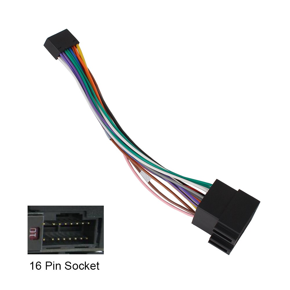 16 Pin Plug Kabel Iso Standaard Connector Adapter ... – Vicedeal