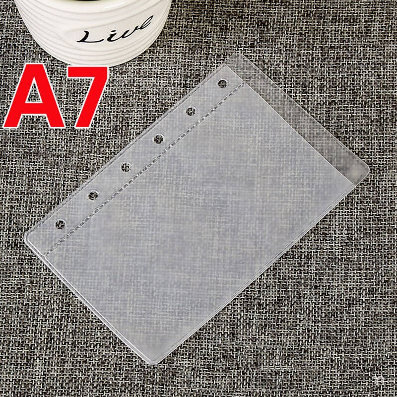 20PCS Transparent A5 A6 A7 B5 6-Ring Document Note... – Grandado