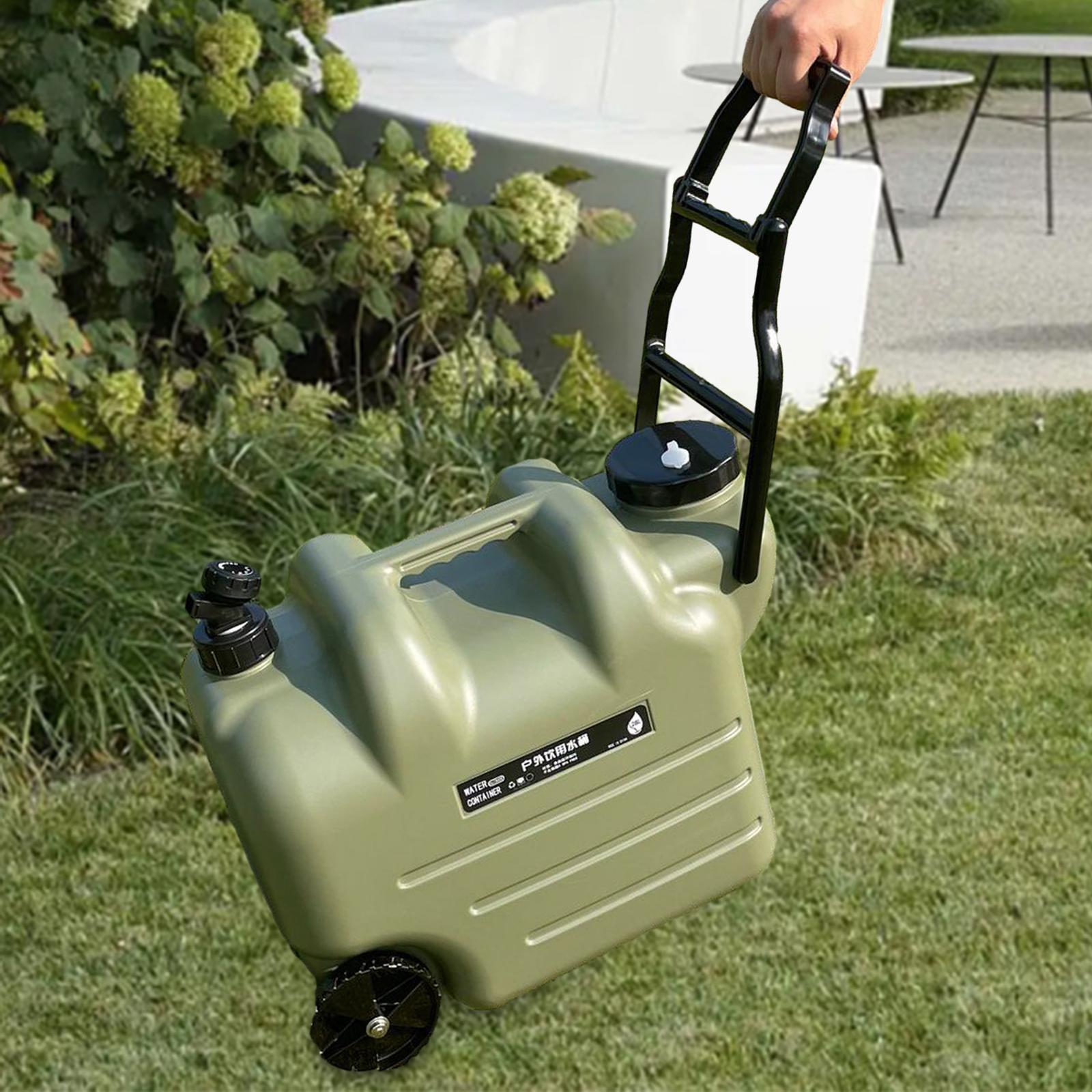 Vandbeholder med hjul, 28l vandspande til camping ... – Vicedeal