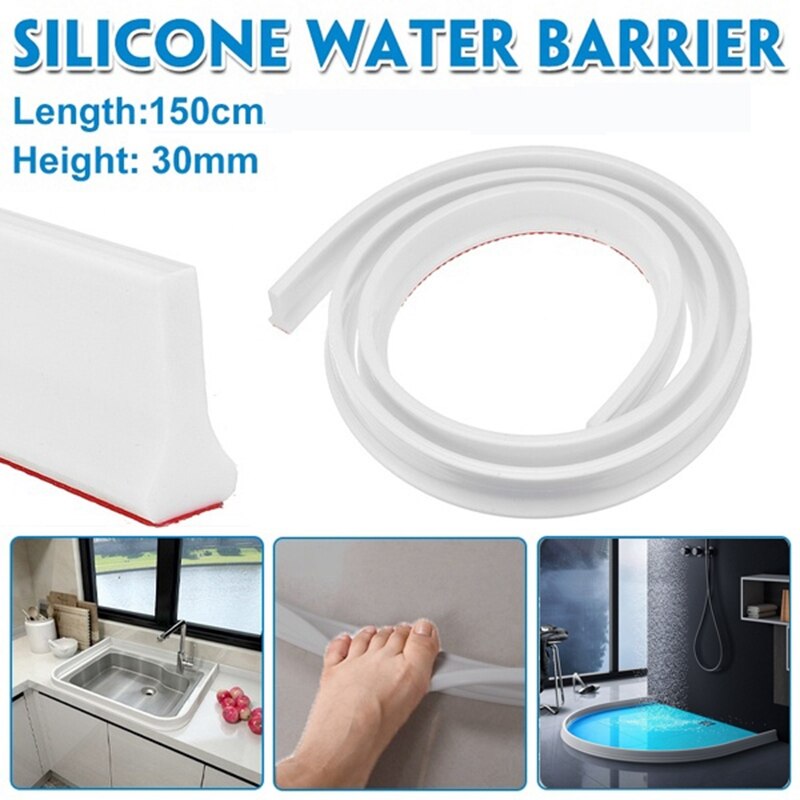 150cm Bathroom/Kitchen Shower Water Barrier Thresh... – Grandado