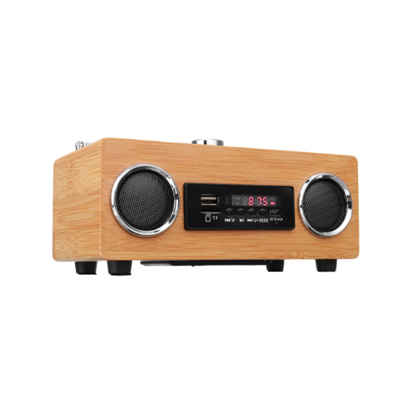 Retro Vintage Radio Super Bass FM Radio Bamboo Mul... – Grandado