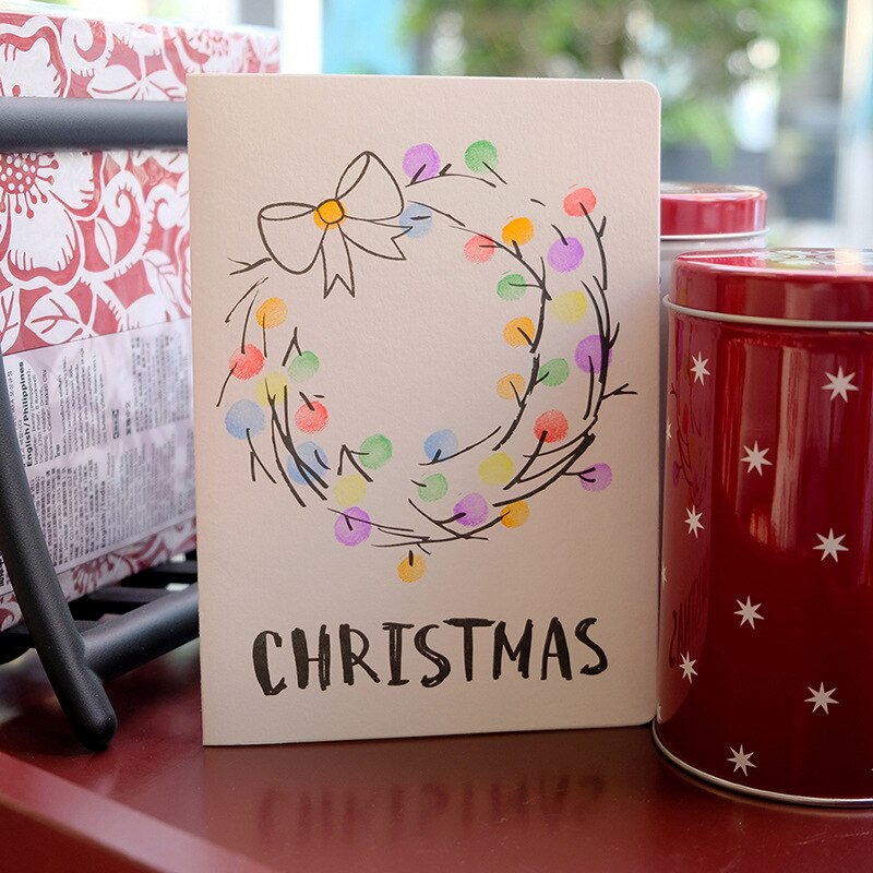 6PCS DIY Finger Face Christmas Folding Type Greeti... – Grandado