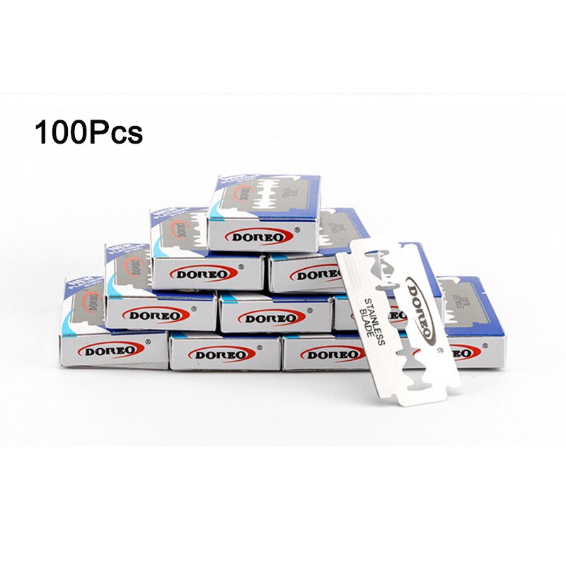10/100Pcs Double Side Blades Safety Sharpy Men's R... – Grandado