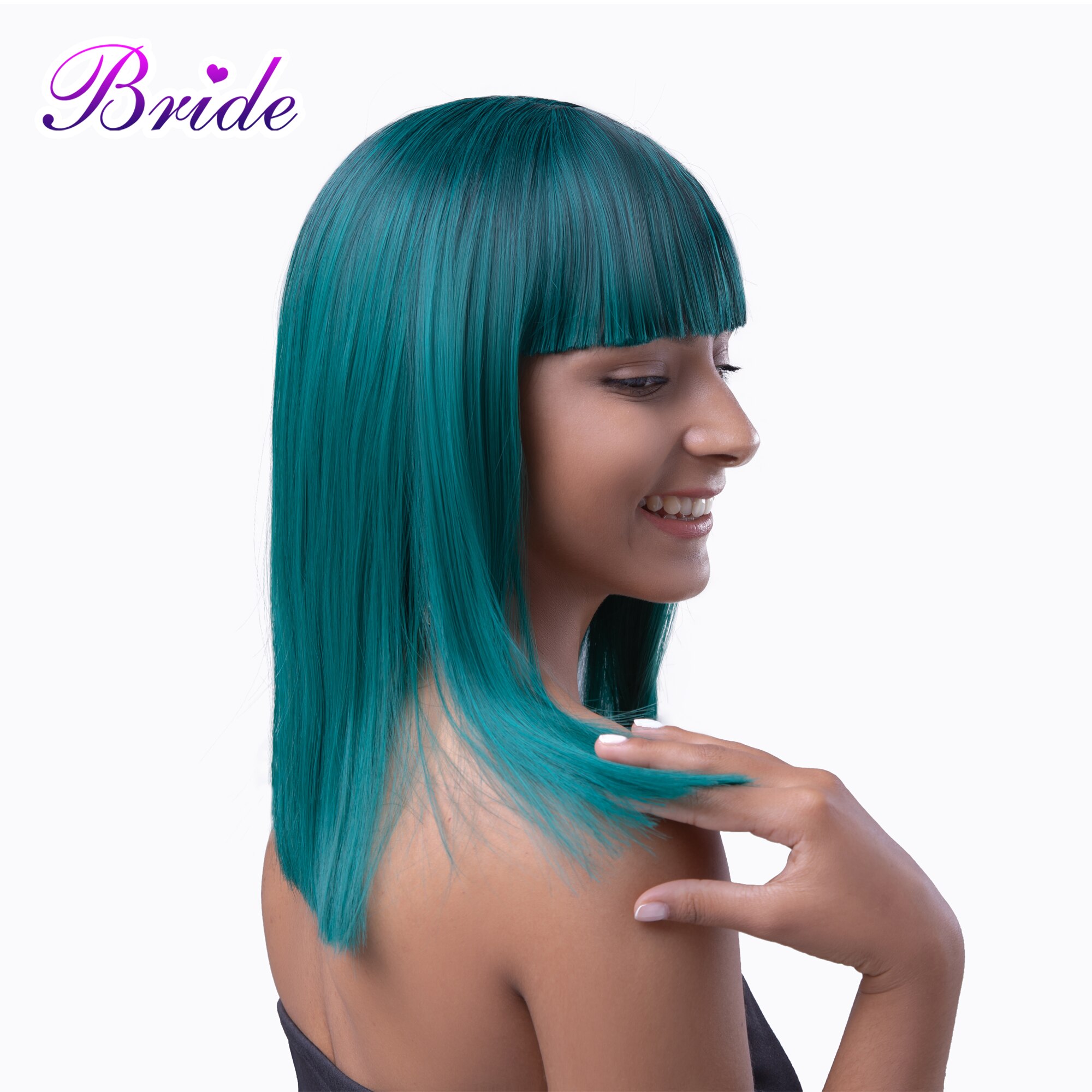 BRIDE HAIR Cosplay Straight Wig For Women 16inches... – Grandado