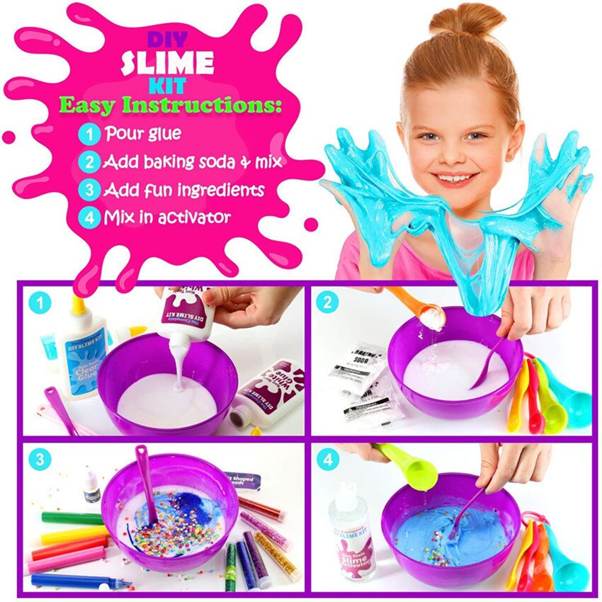 Slime DIY Mud Kit Slime Supplies Making Set Sensor... – Vicedeal