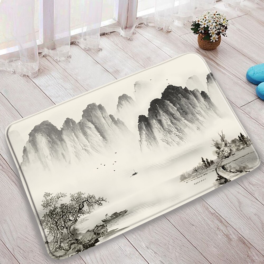 Chinese Style Flowers and Bird Green Bamboo Landsc... – Vicedeal