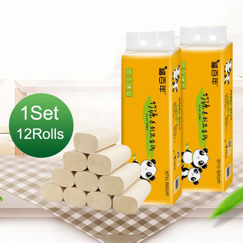 12 Rolls 4-layer Toilet Paper Thickened Bath Paper... – Grandado